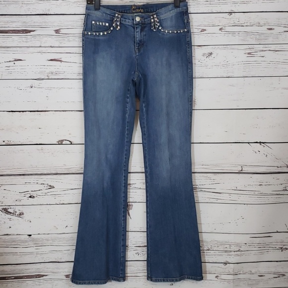 Cache | Jeans | Vintage Rhinestone Embellished Cache Jeans Size 4 ...